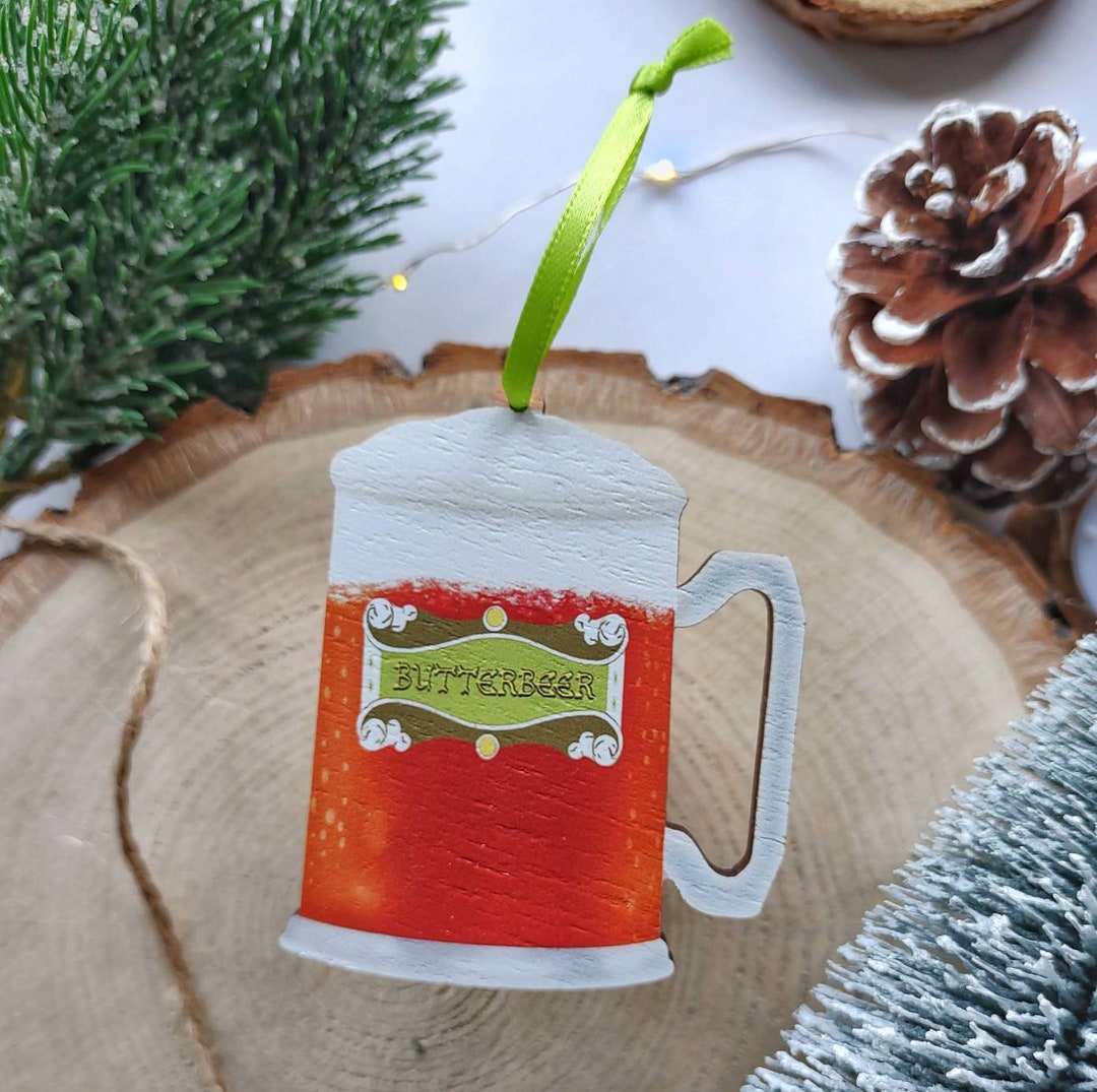Magical Tankard Wooden Tree Decoration | Magical Beer Ornament ...