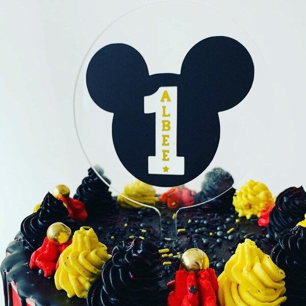Mickey Mouse 2nd Birthday Cake Topper - Etsy