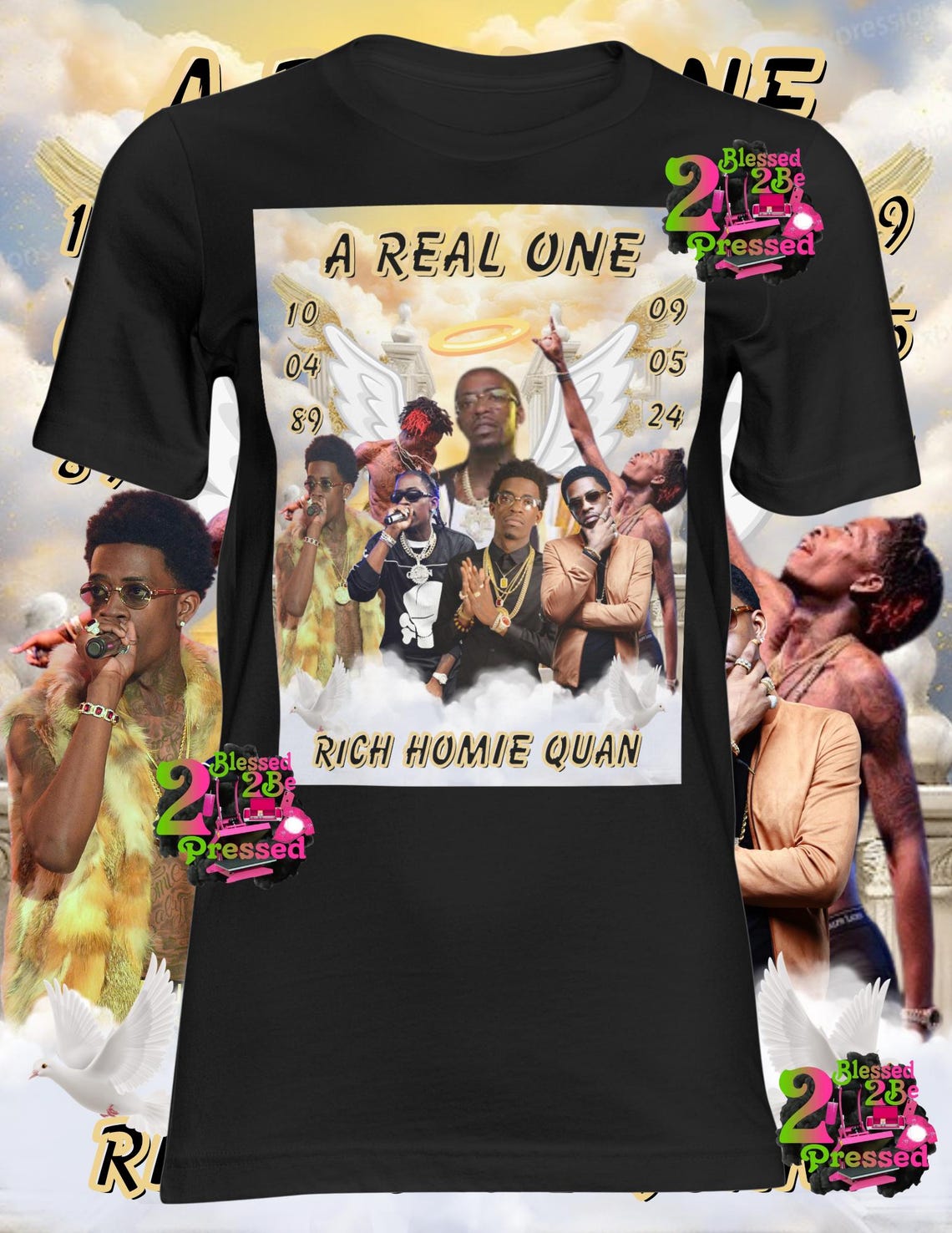 Rich Homie Quan Rest in Peace Shirt Digital Design Download PDF - Etsy