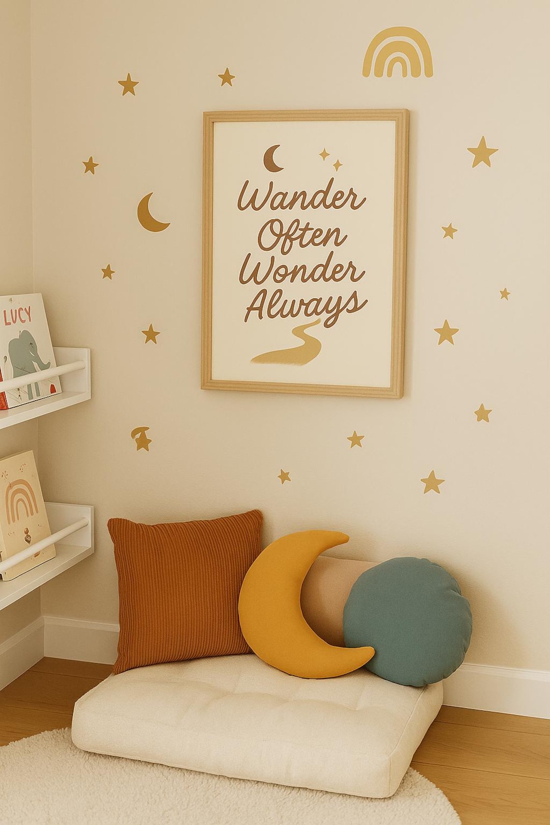 Wander Often Wonder Always Print – Scandi Nursery Decor (digital ...