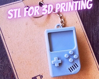 Gamer Keychain 3D Print STL File for 3D Printing - Digital Download - Etsy