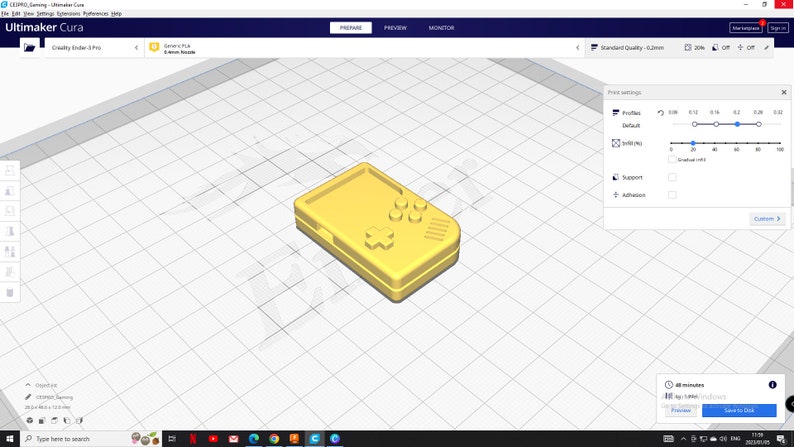 Gamer Keychain 3D Print STL File for 3D Printing - Digital Download - Etsy