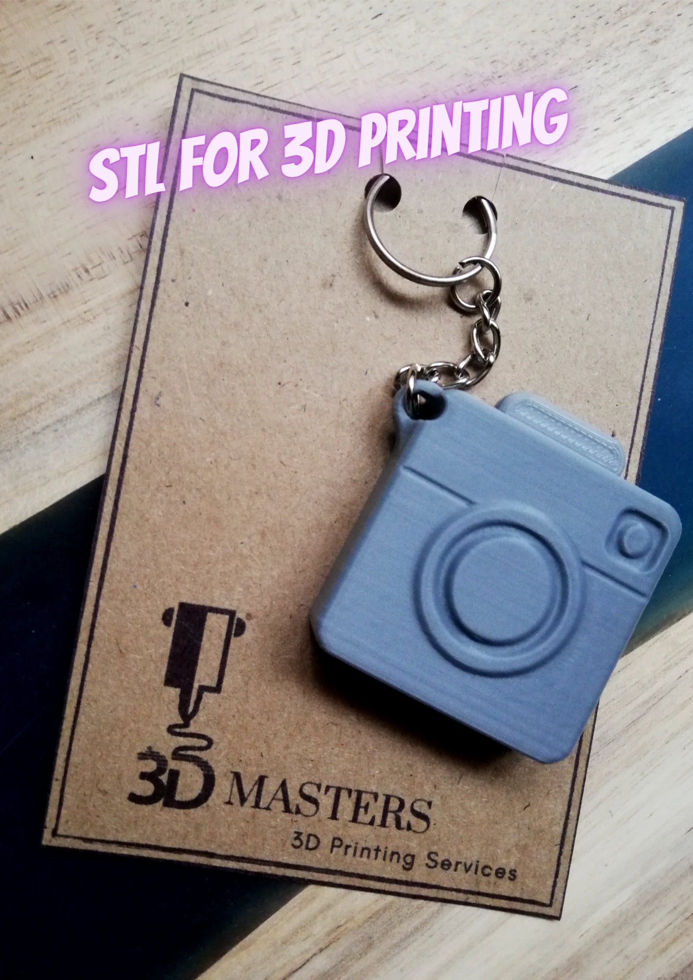 Llavero con cámara Insta Photo, archivo STL para impresión 3D, descarga ...