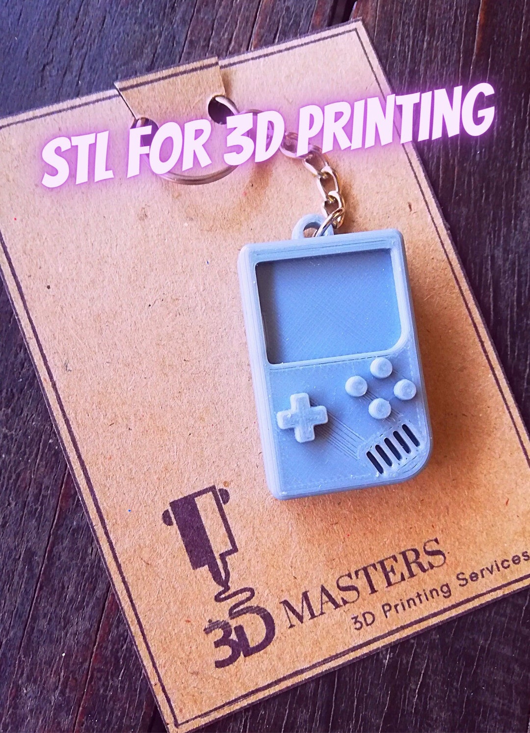 Gamer Keychain 3D Print STL File for 3D Printing - Digital Download - Etsy