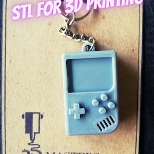 Gamer Keychain 3D Print STL File for 3D Printing - Digital Download - Etsy
