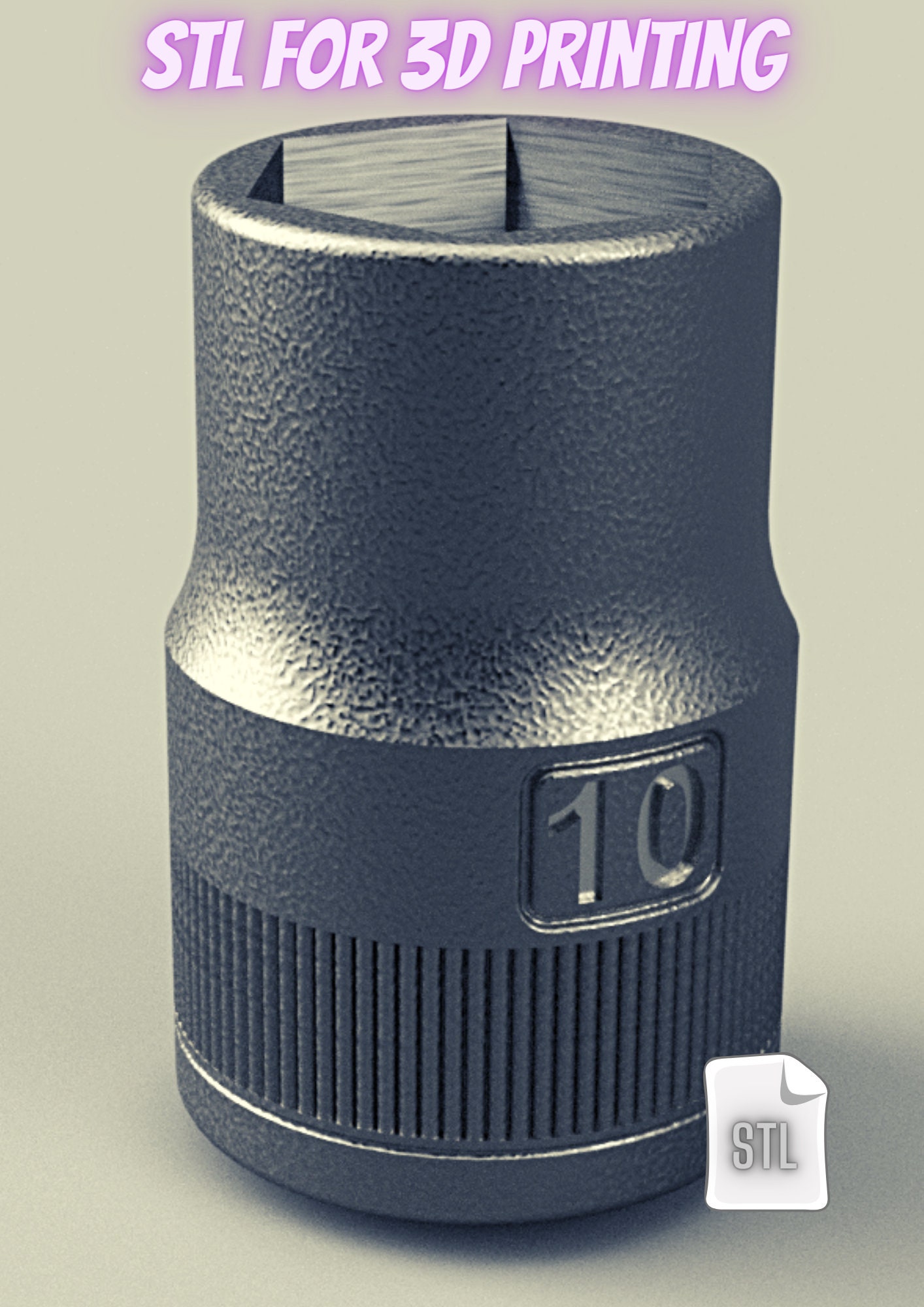 10mm Socket Pen Holder 3D Print STL File for 3D Printing Digital Download - Etsy
