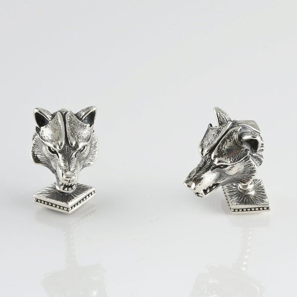 Wolf Cufflinks - Etsy