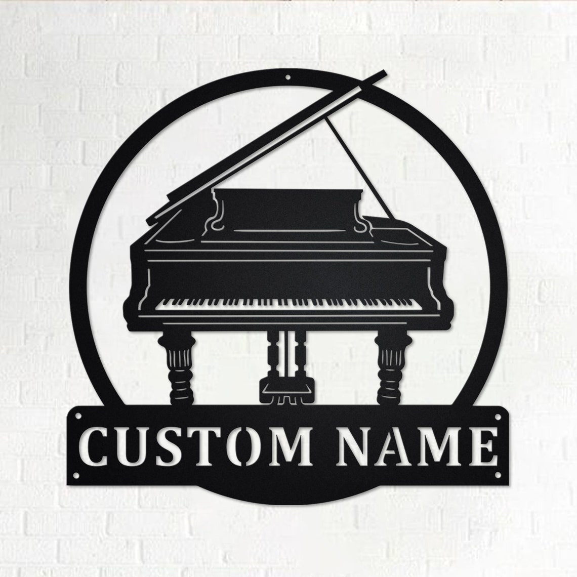 Custom Grand Piano Metal Wall Art Personalized Grand Piano | Etsy