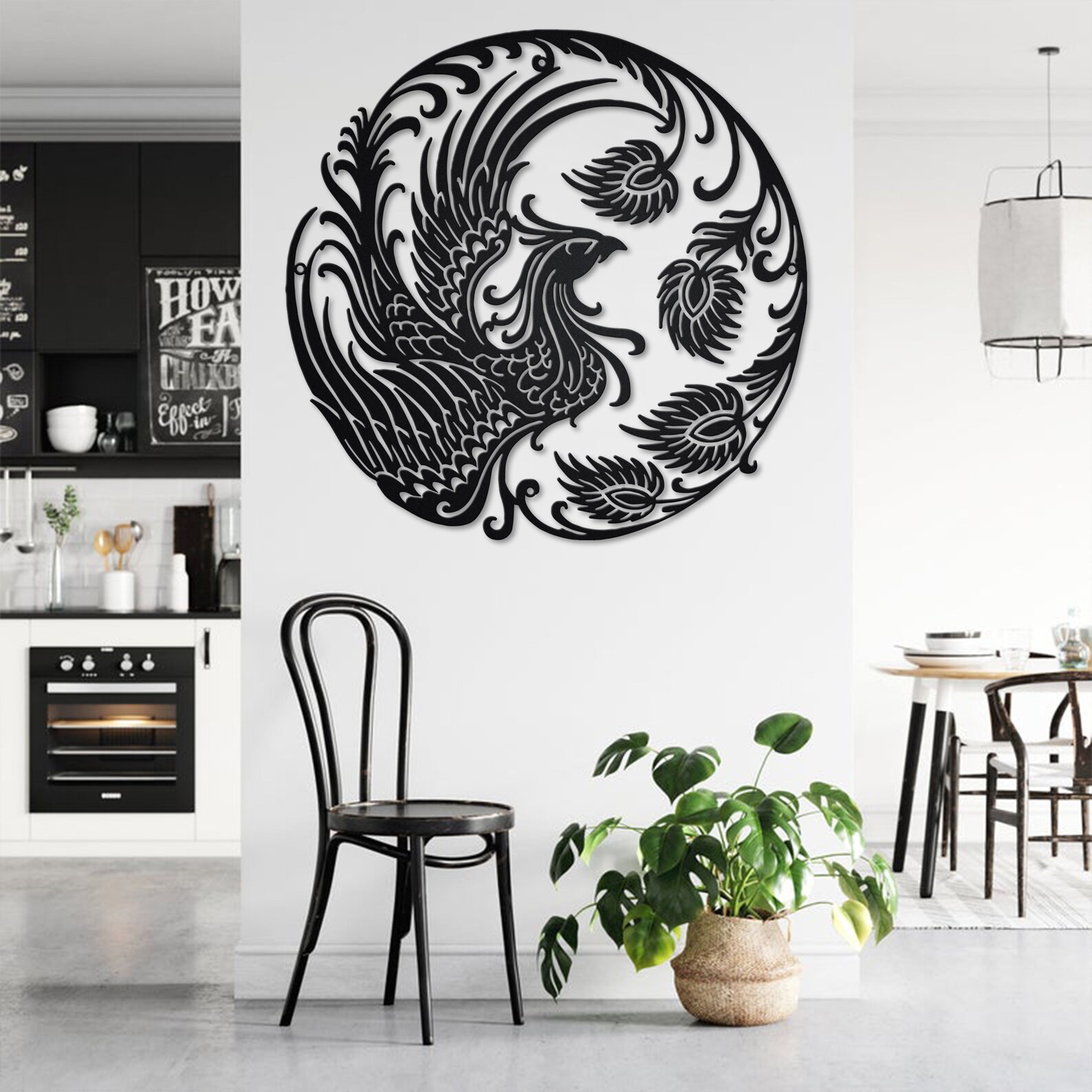 Phoenix Metal Wall Art Phoenix Sign Decoration for Living - Etsy