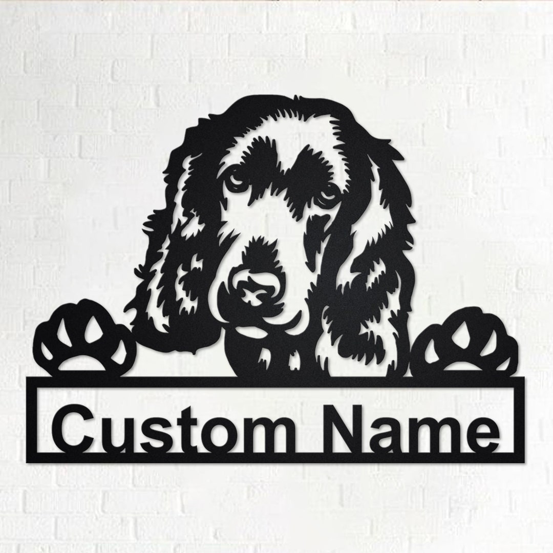 Personalized English Cocker Spaniel Metal Sign | Dog Metal Wall Art ...