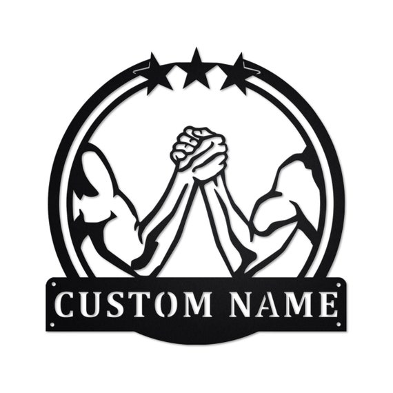 Personalized Arm Wrestling Metal Sign Arm Wrestling Metal | Etsy UK