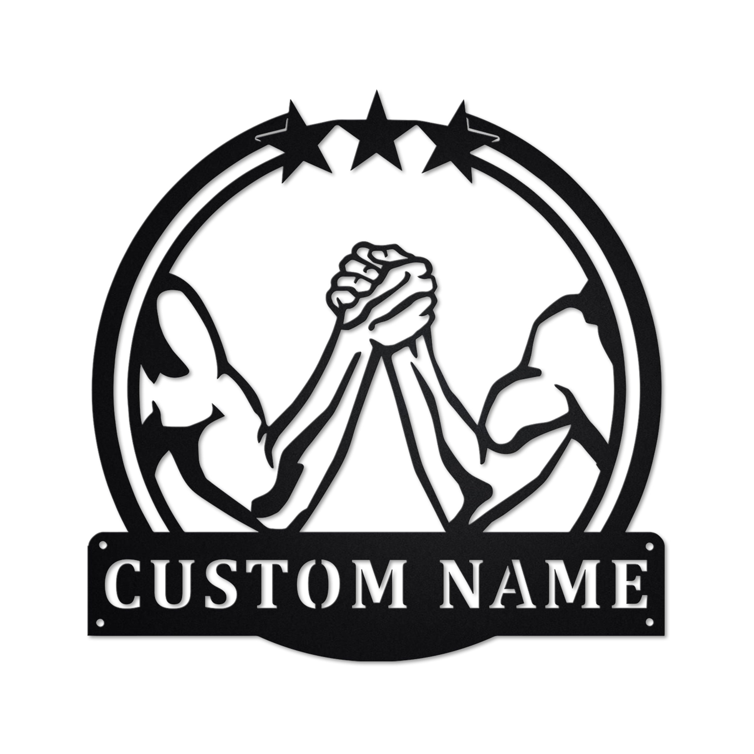 Personalized Arm Wrestling Metal Sign Arm Wrestling Metal | Etsy UK