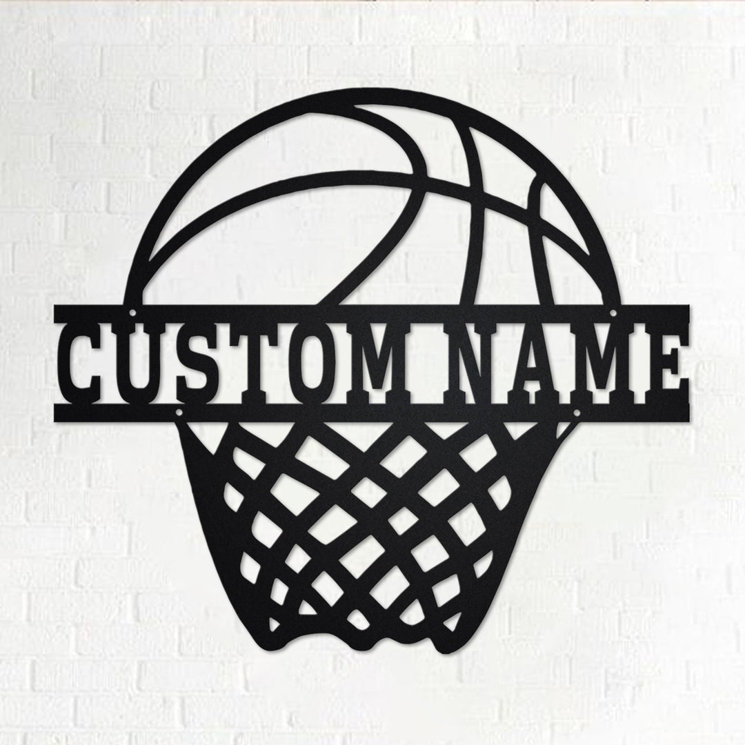 Personalized Basketball Metal Sign | Basketball Metal Wall Art ...