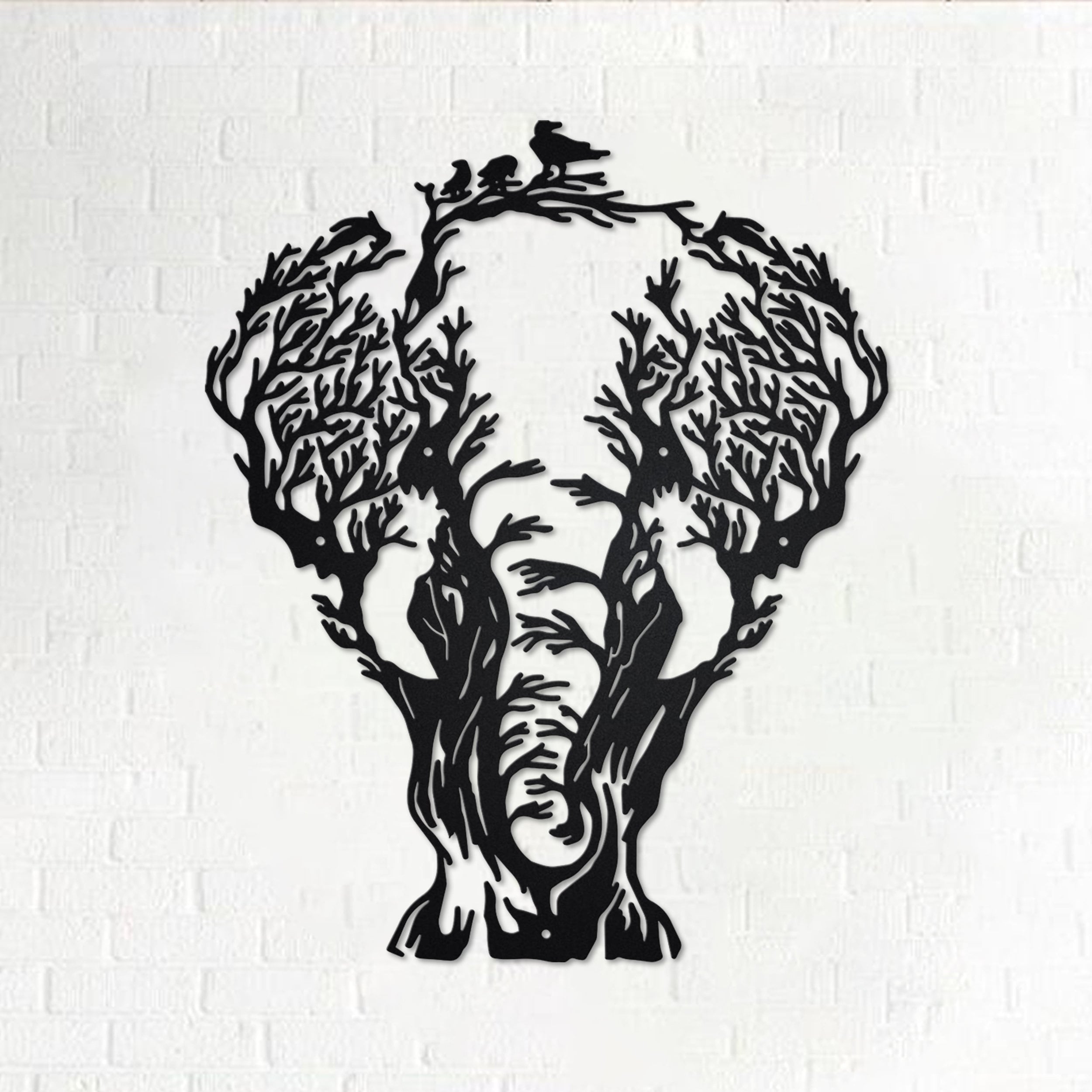 Elephant Tree Metal Wall Art Elephant Tree Sign Decoration - Etsy