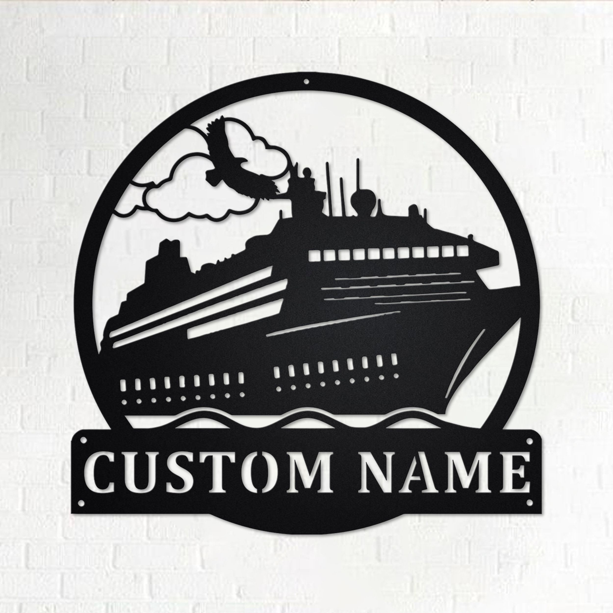 Custom Ship Metal Wall Art Personalized Ship Name Sign - Etsy