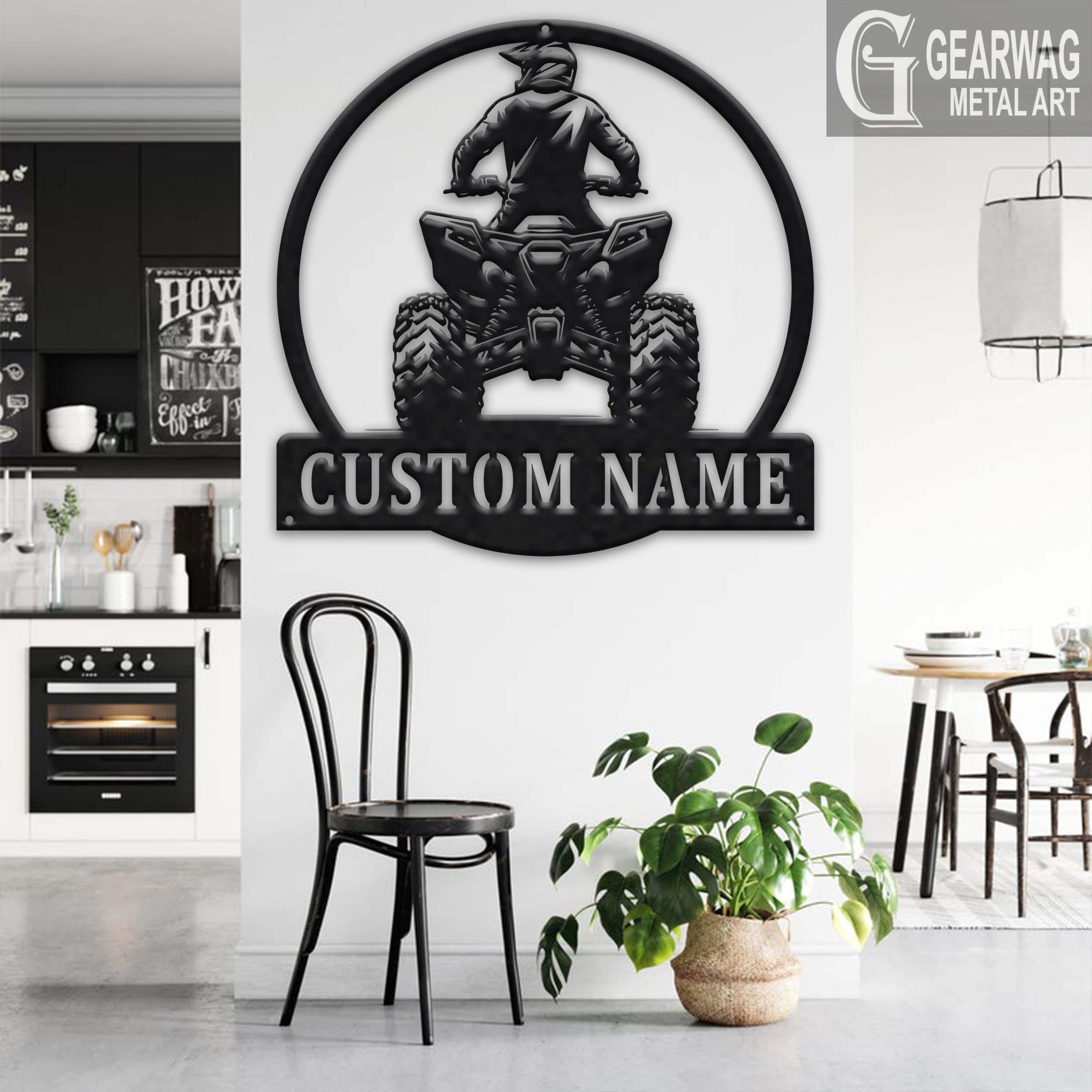 Custom ATV Rider Metal Sign With LED Lights - Etsy