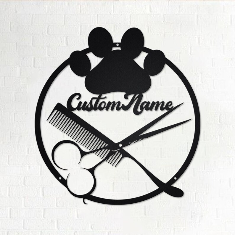 Custom Dog Grooming Salon Metal Sign With LED Light - Etsy