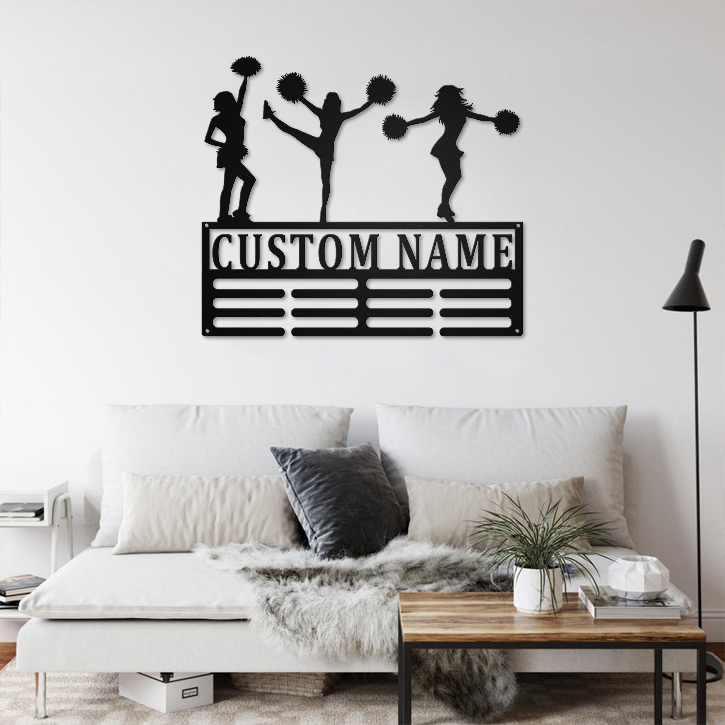 Custom Cheerleading Medal Holder LED Light Personalized - Etsy