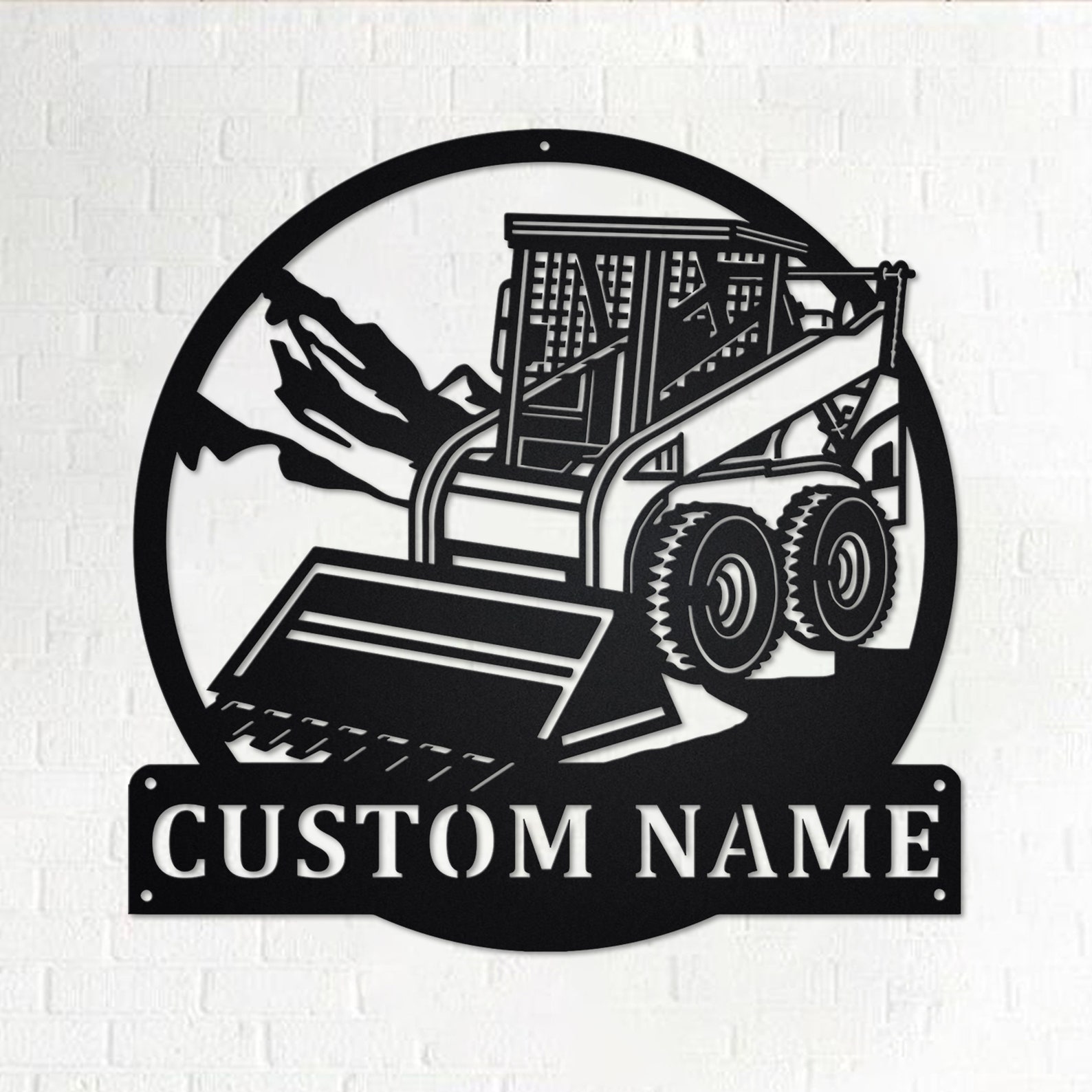 Custom Skid Steer Loader Metal Sign: Personalized Home Decor - Etsy