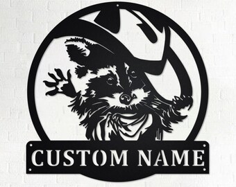 Raccoon Cowboy Hat - Etsy