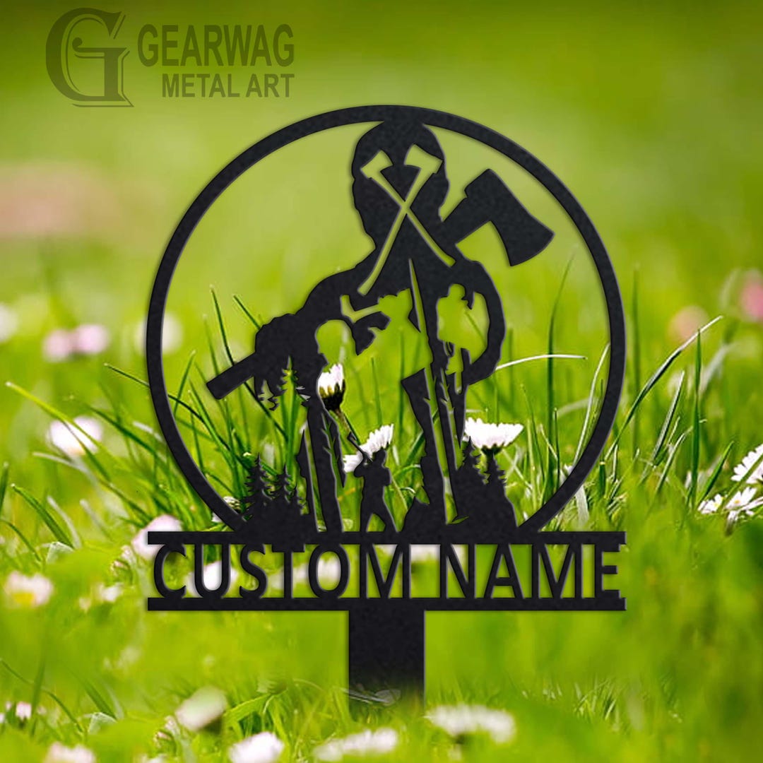 Personalized Tree Arborist Garden Sign, Metal Yard Art, Custom Tree ...