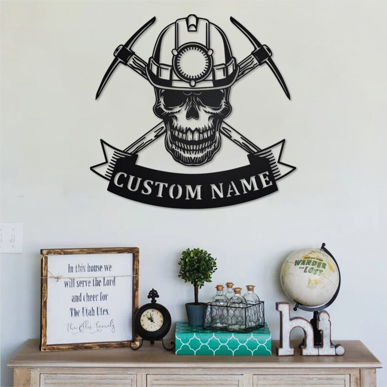 Personalized Coal Miner Metal Sign Coal Miner Metal Wall Art - Etsy