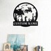 Custom Christmas Scene Metal Wall Art, Personalized Christmas Scene ...