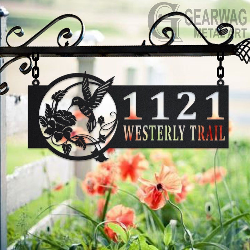 Hanging Address Sign - Etsy