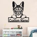 Custom Savannah Cat Metal Wall Art: Personalized Name Sign - Etsy