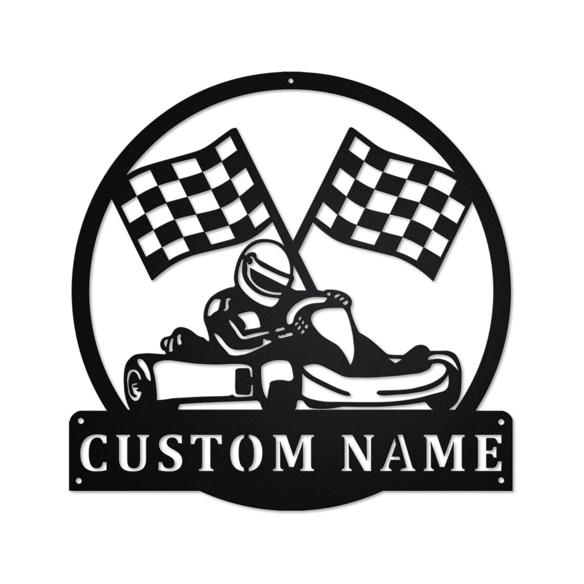 Personalized Go Kart Racing Metal Sign Racing Metal Wall Art - Etsy
