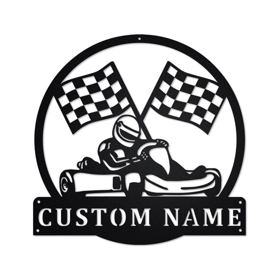 Personalized Go Kart Racing Metal Sign Racing Metal Wall Art - Etsy ...