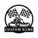 Personalized Go Kart Racing Metal Sign Racing Metal Wall Art Racing ...