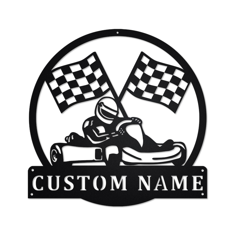 Personalized Go Kart Racing Metal Sign Racing Metal Wall Art - Etsy