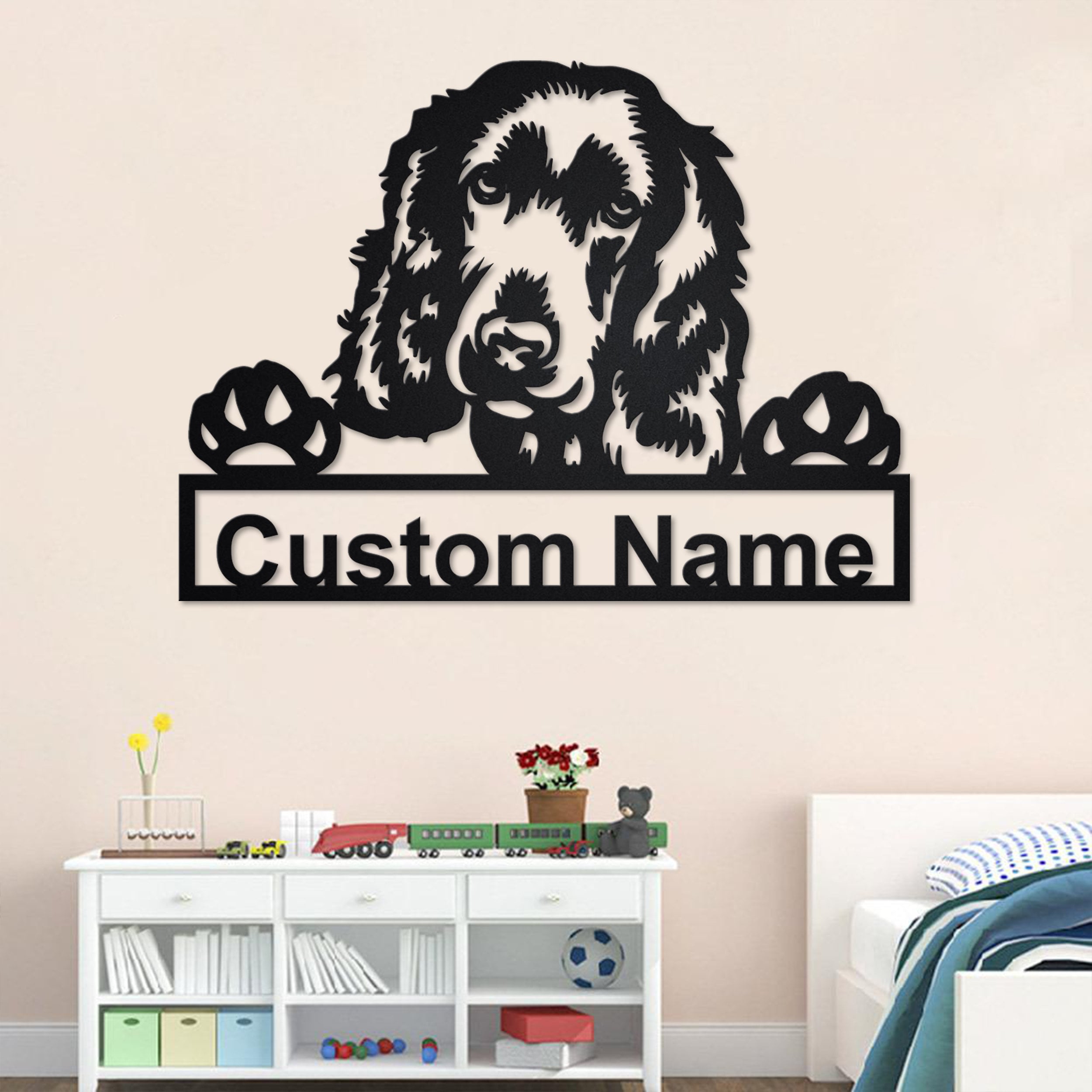Custom English Cocker Spaniel Metal Wall Art With LED Light - Etsy
