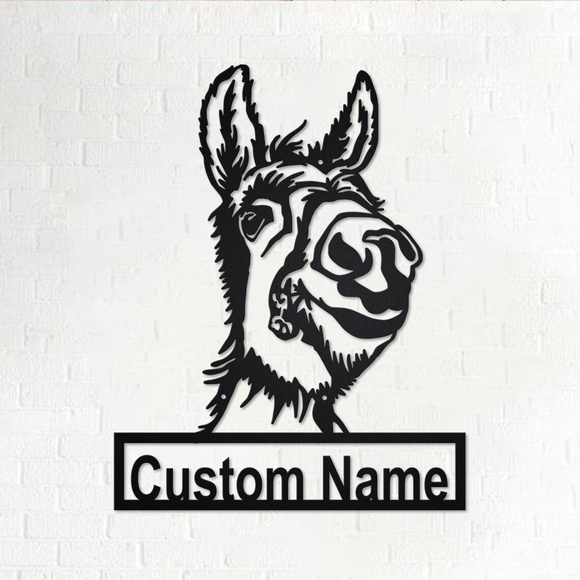 Custom Wonky Donkey Metal Wall Art Personalized Donkey Name - Etsy