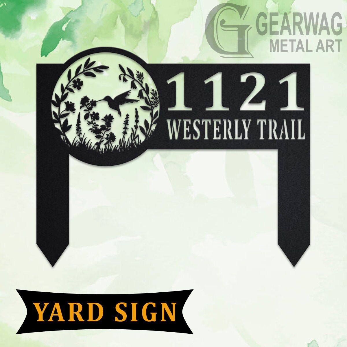 Personalized Lamp Post Signs Lamp Post Hanging Sign Kit | Black