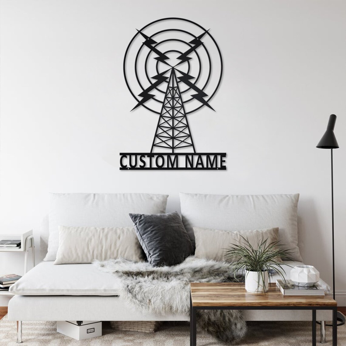 Custom Ham Radio Metal Wall Art: LED Personalized Name Sign - Etsy