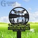 Custom Dragonfly Memorial Stake: Metal Sympathy Sign, Outdoor Grave ...