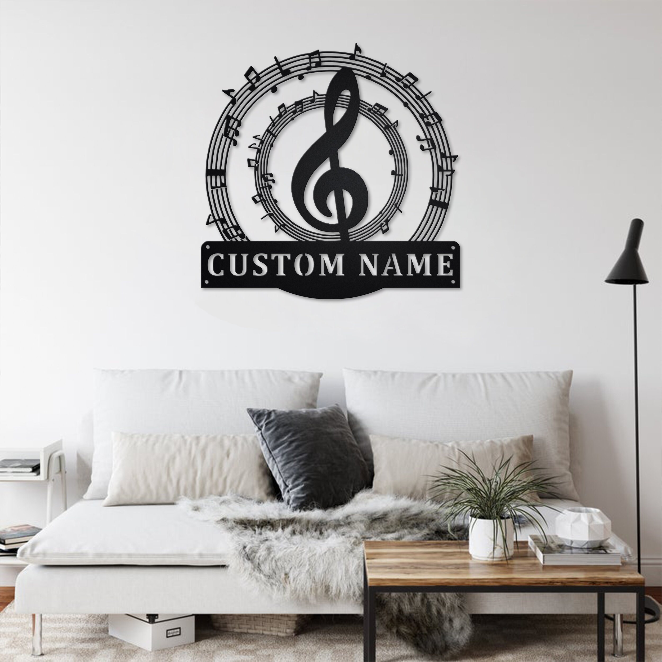 Personalized Music Notes Metal Sign Music Teacher Metal Wall - Etsy