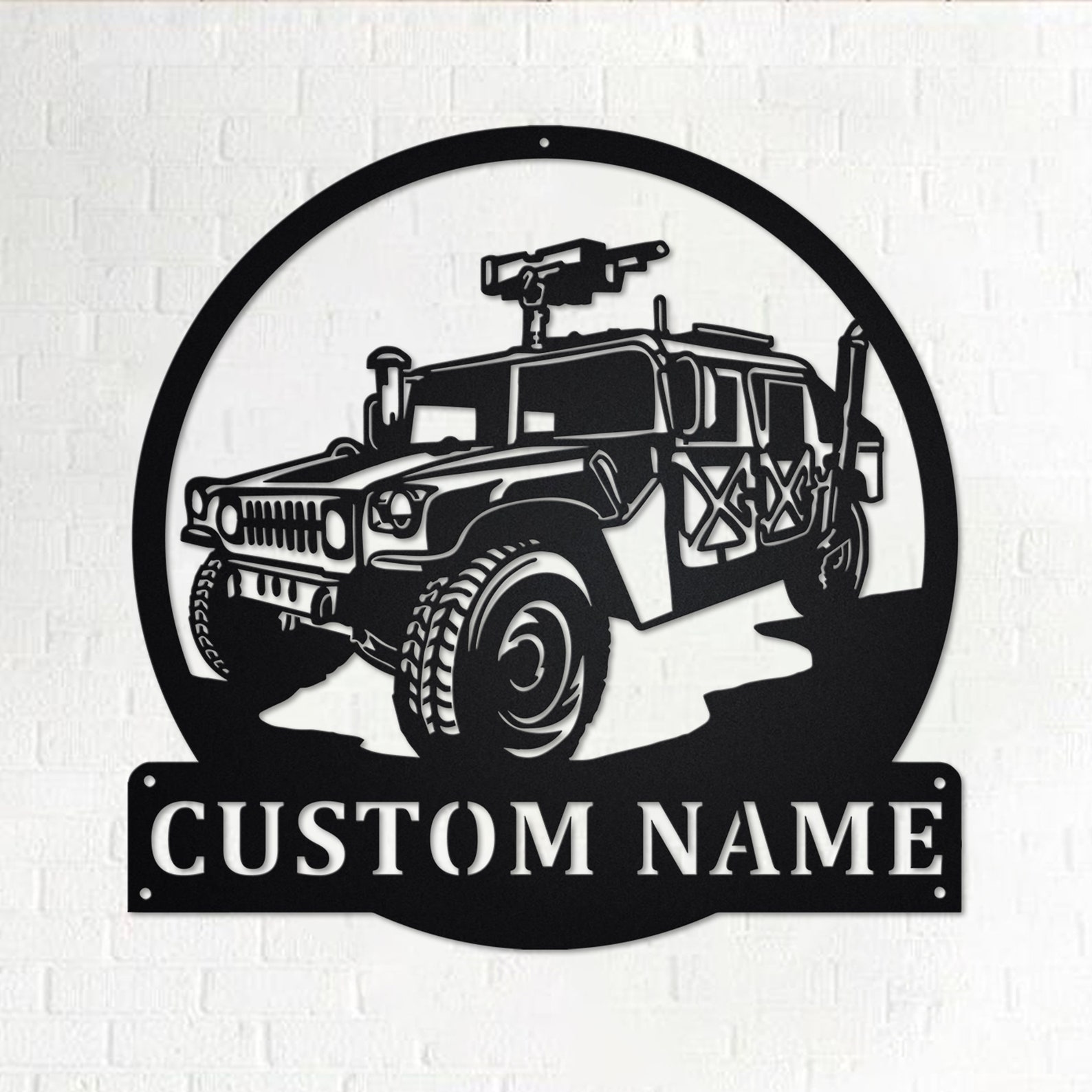 Custom Humvee Metal Wall Art Personalized Humvee Name Sign - Etsy