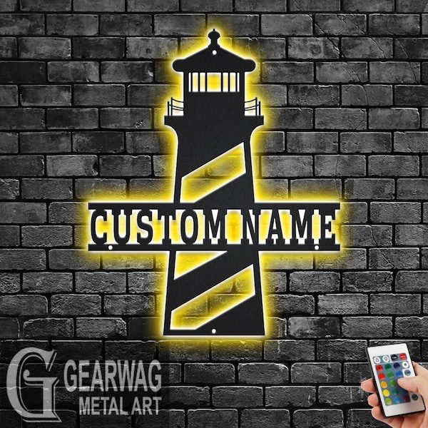 Metal Lighthouse - Etsy