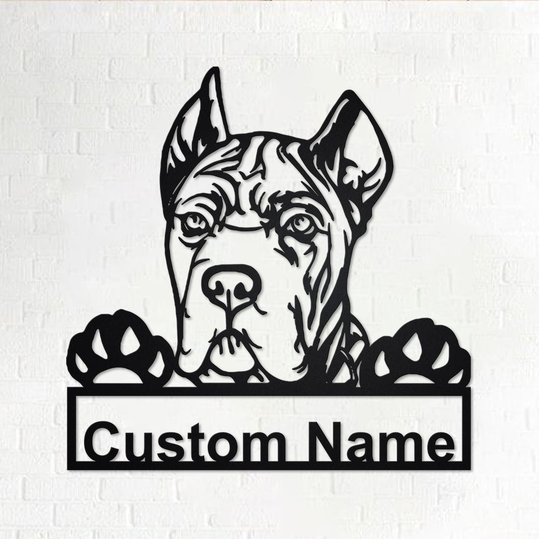 Personalized Cane Corso Metal Sign | Cane Corso Metal Wall Art | Cane ...