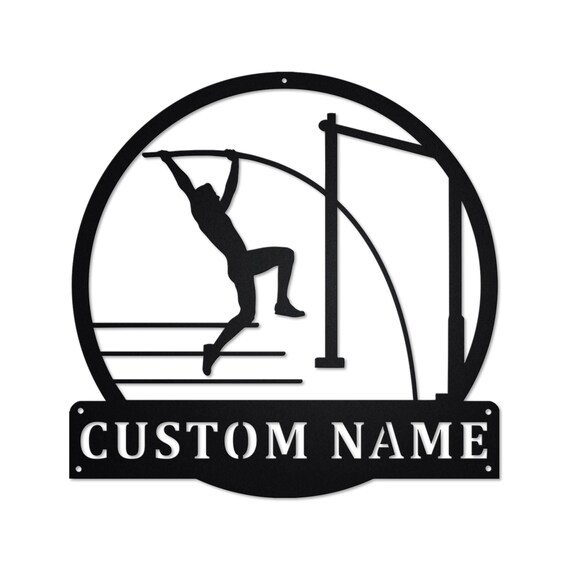 Personalized Pole Vault Metal Sign Pole Vault Metal Wall Art - Etsy
