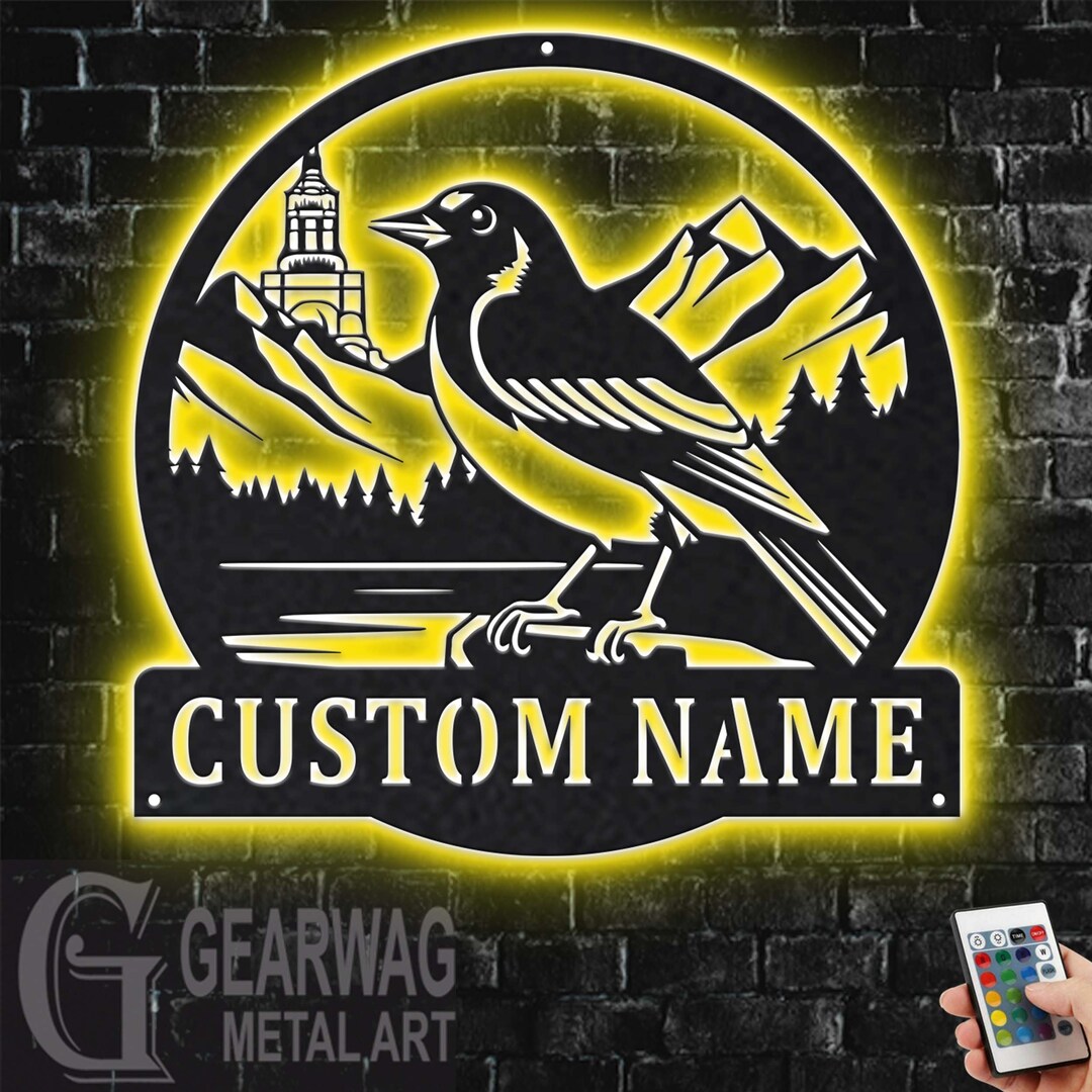 Personalized Cardinal Bird Metal Sign With LED Lights - Etsy