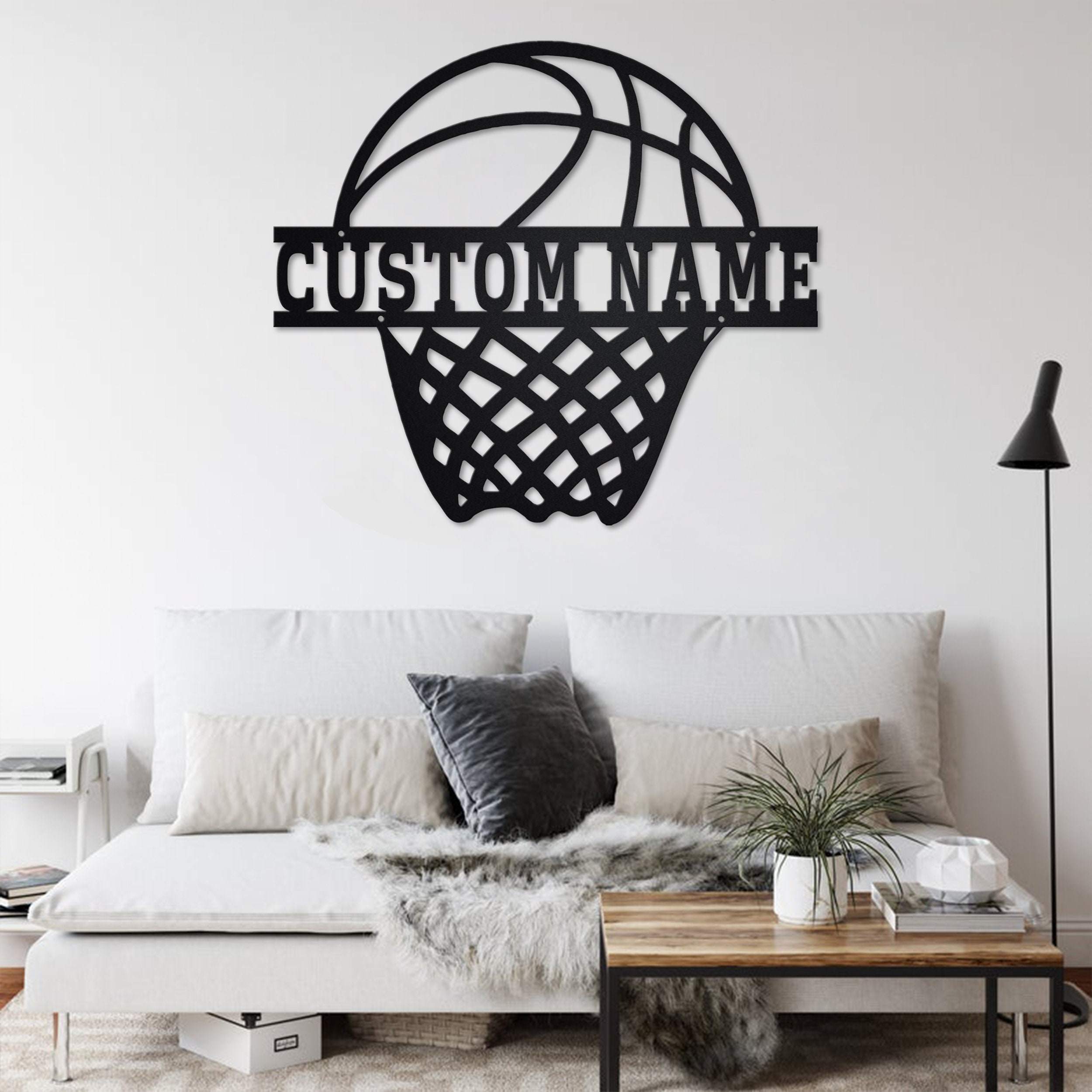 Personalized Basketball Metal Sign With LED Lights - Etsy