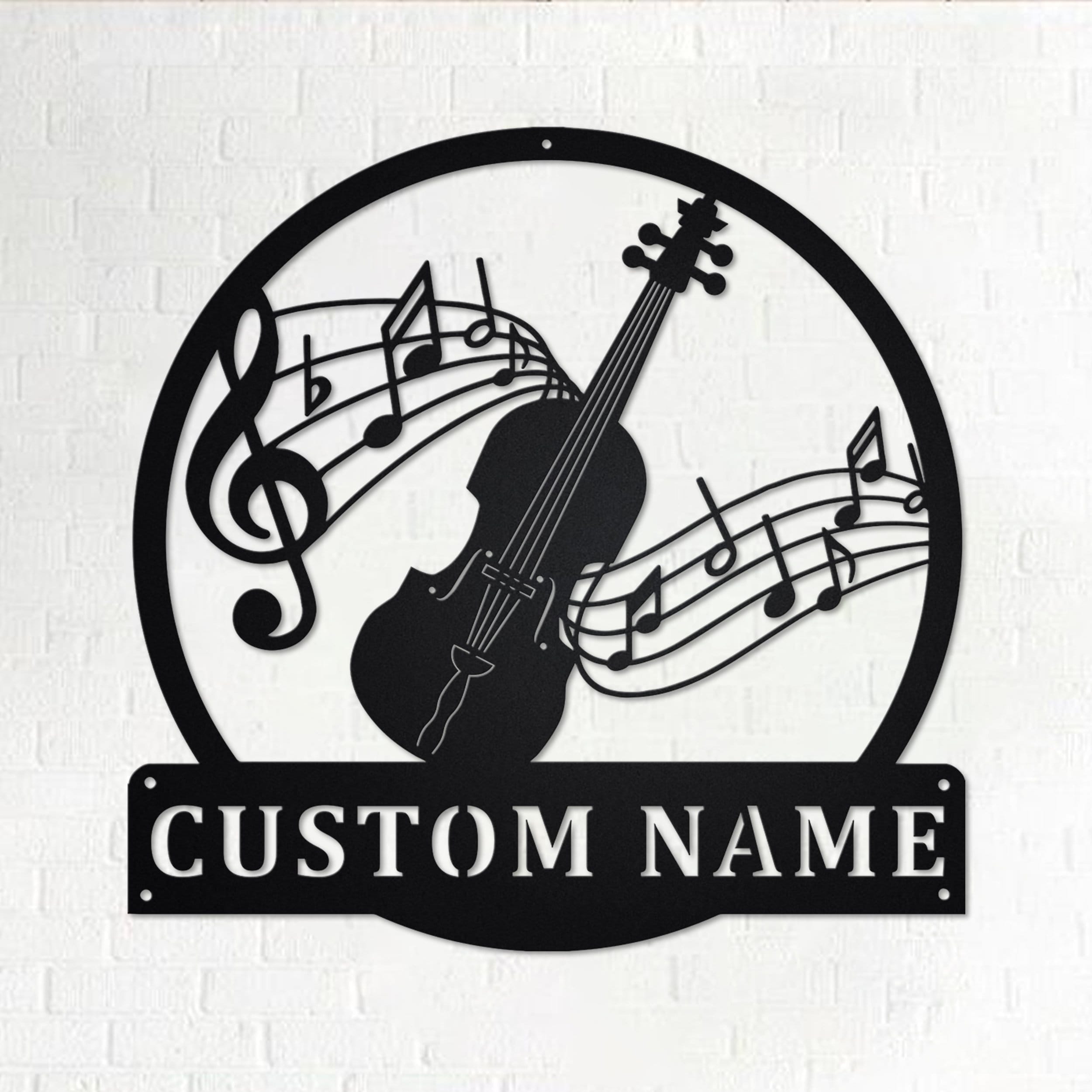 Wall Hangings Home & Living Home Décor Personalized Violin Teacher Name ...