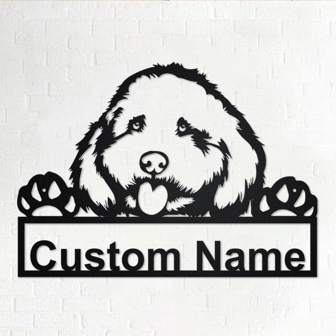Personalized Cockapoo Metal Sign | Cockapoo Metal Wall Art | Cockapoo ...