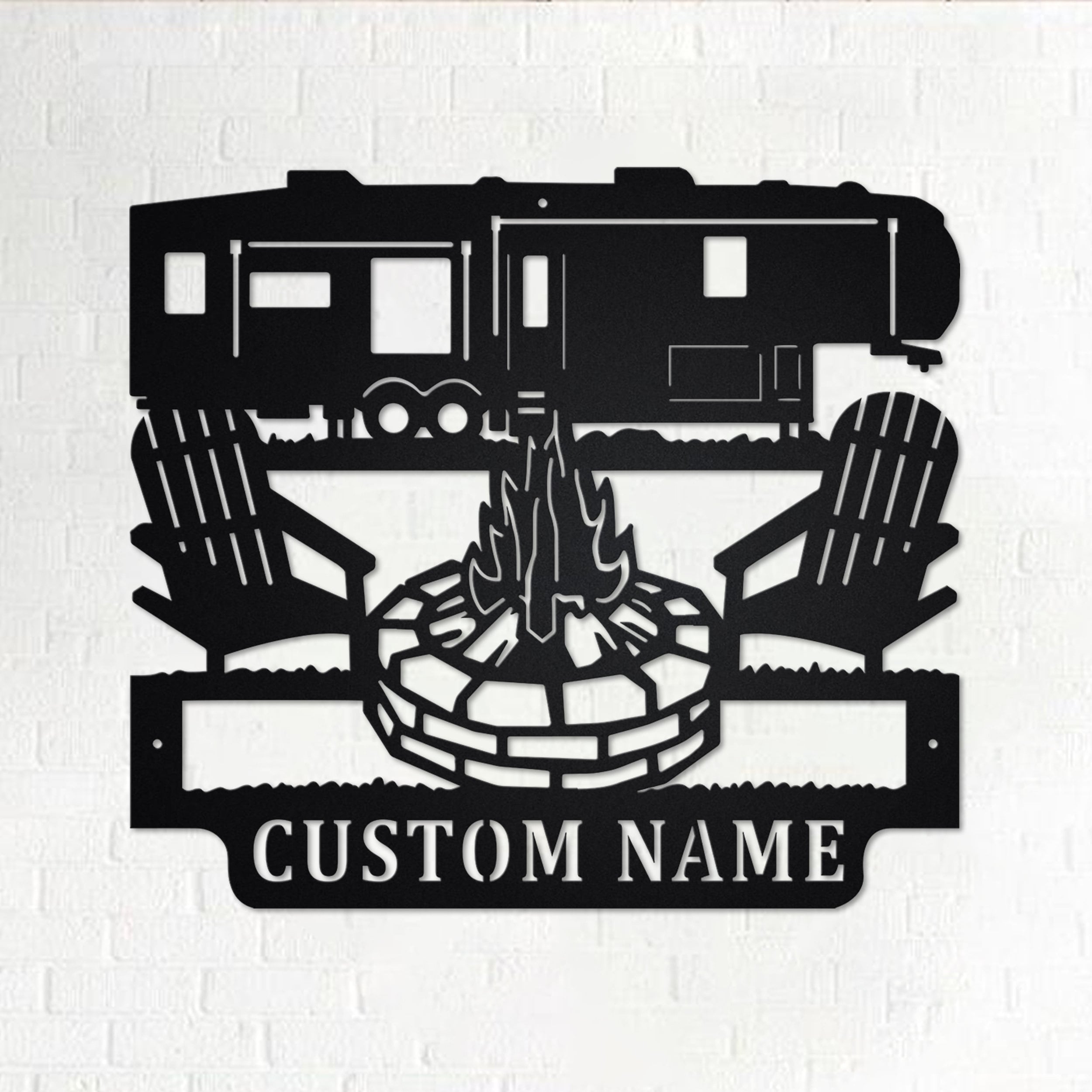 Custom 5th Wheel Camper Metal Wall Artpersonalized Camper - Etsy