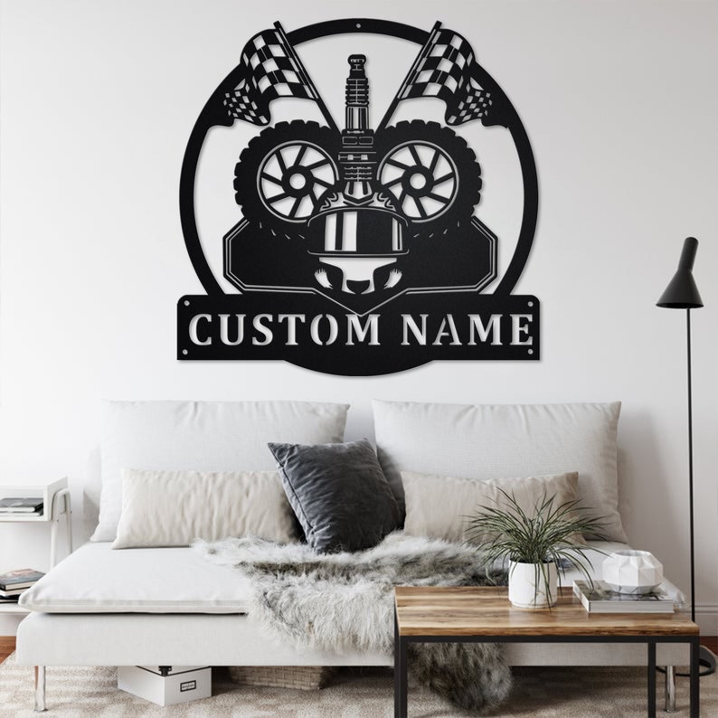 Custom Racing Race Racer Metal Wall Art Personalized Racer - Etsy
