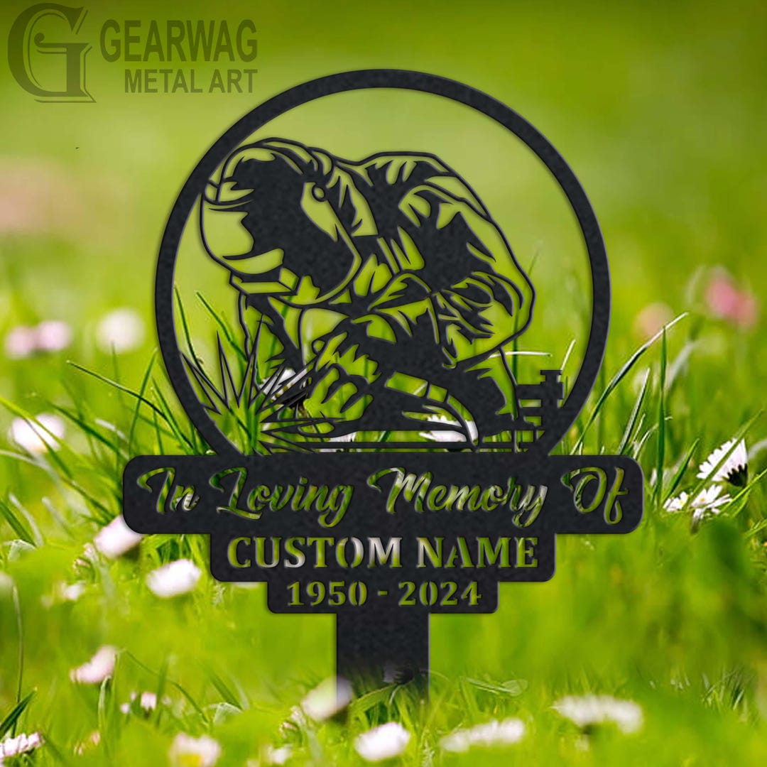 Custom Welder Memorial Stake, Metal Stake, Outdoor Decor, in Loving ...